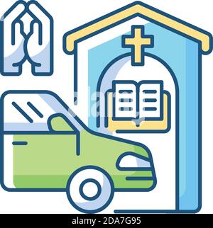 Prayer RGB color icon Stock Vector Image & Art - Alamy