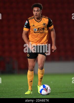 Wolverhampton Wanderers' Lewis Richards during the Papa John's Trophy ...