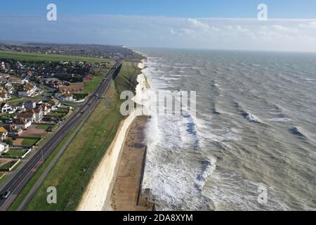 Aerial view of Saltdean seafront, east sussex coast Stock Photo - Alamy