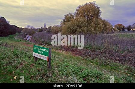 The River Crouch near the London Road Bridge at Wickford in Essex. This ...