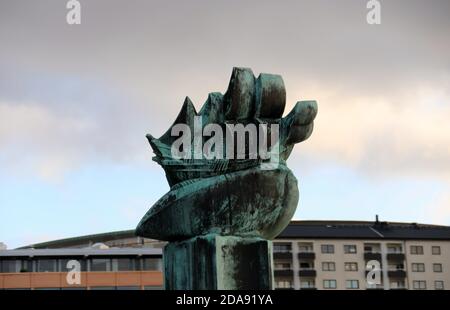 Swedish Delaware Monument at Stenpiren Travel Centre in Gothenburg ...