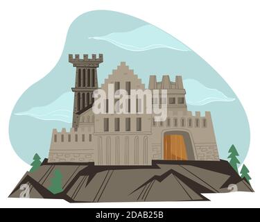 Medieval castle corridor Stock Vector Image & Art - Alamy