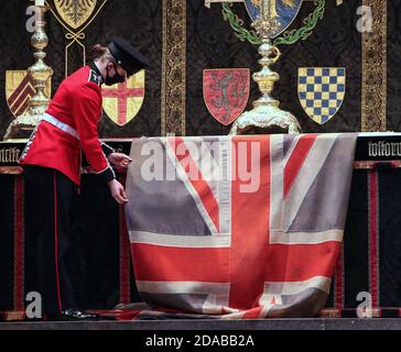 The Padre's Flag, used as an altar cloth by Reverend David Railton ...