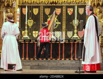 The Padre's Flag, used as an altar cloth by Reverend David Railton ...