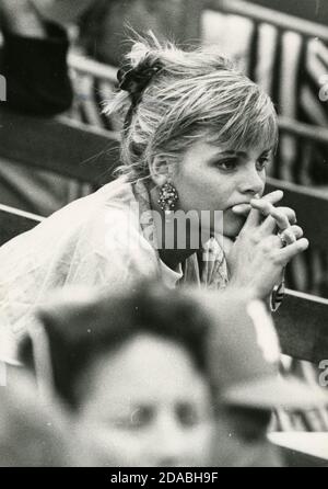 Swedish model Cecilia Rodhe, wife of French tennis player Yannick Noah ...
