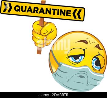 sad emoji covid 19 virus flat style icon design, Cartoon emoticon and ...