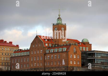 Gothenburg goteborg city centre building on a july summer evening ...