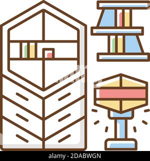Furniture store RGB color icon Stock Vector Image & Art - Alamy