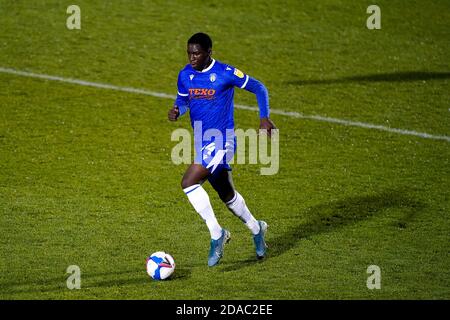 Colchester United's Samson Tovide during the Papa John's Trophy Group I ...