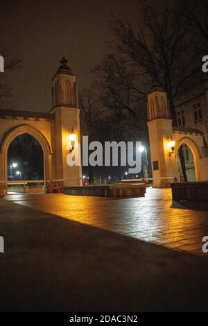 Bloomington Indiana University Sample Gates entrance with summer ...