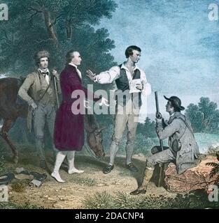 Capture of Major John Andre, 1780 Stock Photo - Alamy