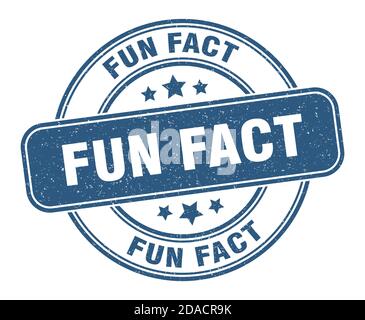 fun fact stamp. fun fact round sign. label on transparent background ...