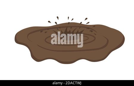 Cartoon Mud Splatter