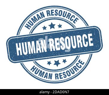 human resource sign. human resource grunge blue stamp. Label Stock ...