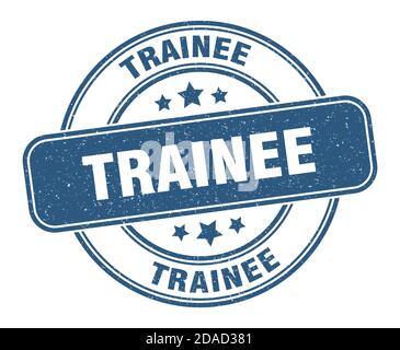 trainee stamp. trainee vintage blue label. Sign Stock Vector Image ...