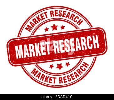 market research stamp. round grunge sign with ribbon Stock Vector Image ...
