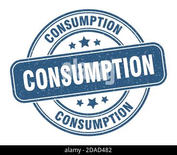 consumption stamp. consumption sign. round grunge label Stock Vector ...