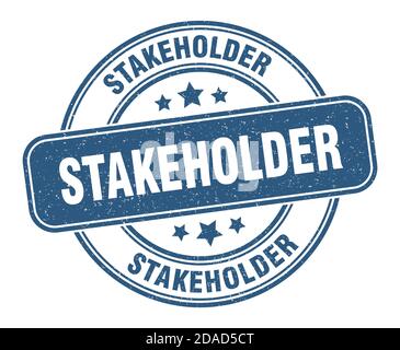 stakeholder stamp. stakeholder sign. round grunge label Stock Vector ...