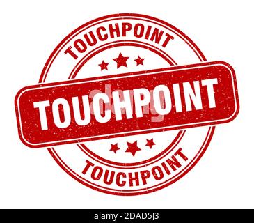 touchpoint stamp. touchpoint round sign. label on transparent background Stock Vector Image ...