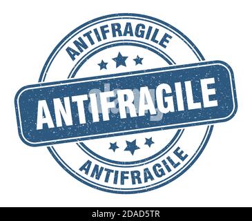 antifragile stamp. antifragile sign. round grunge label Stock Vector ...
