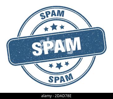 spam stamp. round grunge sign with ribbon Stock Vector Image & Art - Alamy