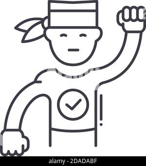 Superhero Pictogram. Super hero sign symbol. Man flying icon. guy ...