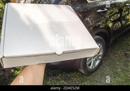 Safe pizza delivery from pizzeria to customers by car according to ...