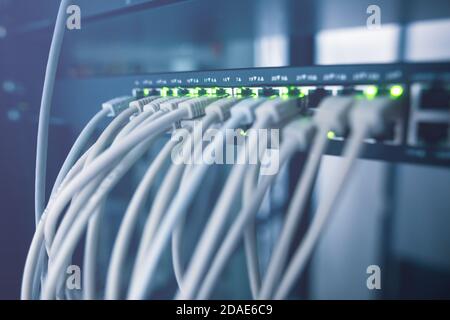 3D Server rack cluster in a data center Stock Photo - Alamy