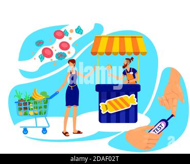 Blood disorder diagnosis abstract concept vector illustration Stock ...