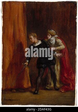 Hamlet and His Mother, Eugene Delacroix, 1849, Metropolitan Museum of ...