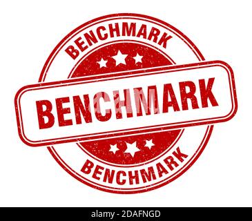 benchmark stamp. benchmark round sign. label on transparent background ...