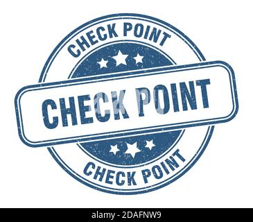 check point stamp. check point sign. round grunge label Stock Vector ...
