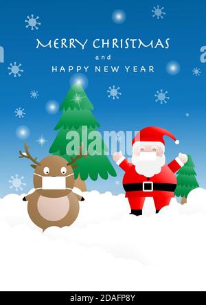 Santa claus feet. Merry Christmas banner. New Year label. Poster ...