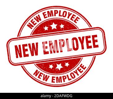 New employee grunge rubber stamp on white background, vector ...