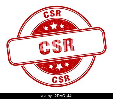 CSR. Corporate social responsibility rubber stamp Stock Vector Image ...