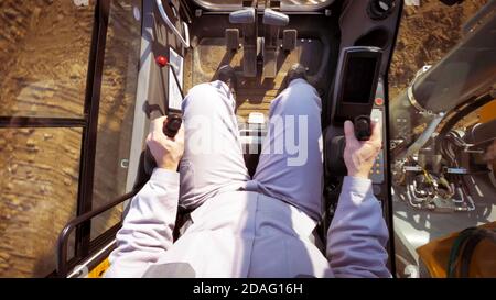 Control panel of modern tractor Stock Photo - Alamy