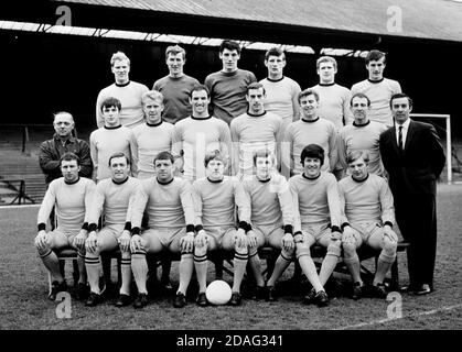 Wolverhampton Wanderers footballer Ron Flowers and Joe Gardiner at ...
