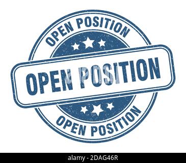 Open Position Rubber Stamp Seal Vector Stock Vector Image & Art - Alamy
