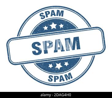 spam stamp. round grunge sign with ribbon Stock Vector Image & Art - Alamy
