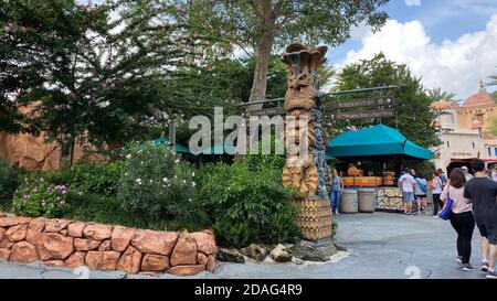 Volcano Bay Sign, to Water Park, Universal Orlando Resort, Florida, USA ...
