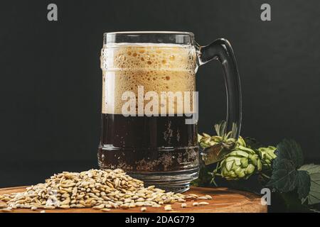 an alcoholic drink made from yeast-fermented malt flavored with hops ...