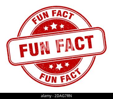 fun fact stamp. fun fact round sign. label on transparent background ...