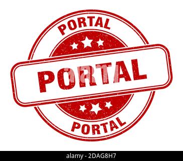 portal stamp. portal round sign. label on transparent background Stock ...