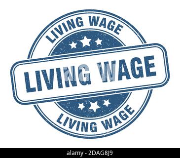 living wage stamp. living wage sign. living wage label set Stock Vector ...