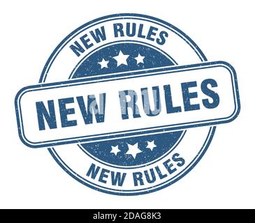 New Rules Rubber Stamp Seal Vector Stock Vector Image & Art - Alamy
