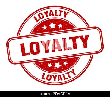 loyalty stamp. loyalty round sign. label on transparent background ...