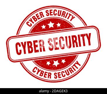cyber security round stamp isolated on transparent background. cyber ...