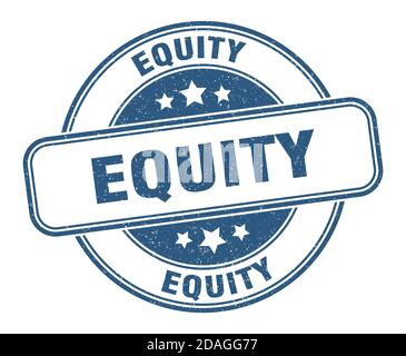 equity stamp. equity round sign. label on transparent background Stock ...