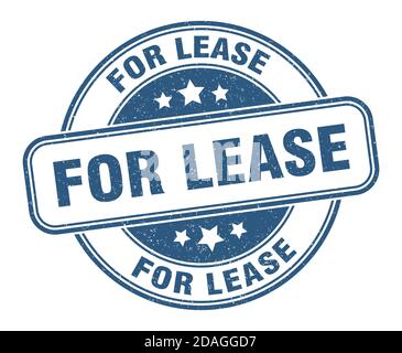 for lease stamp. for lease round sign. label on transparent background ...