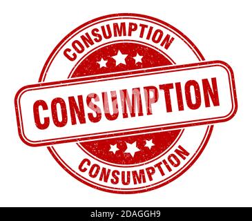 consumption stamp. consumption sign. round grunge label Stock Vector ...
